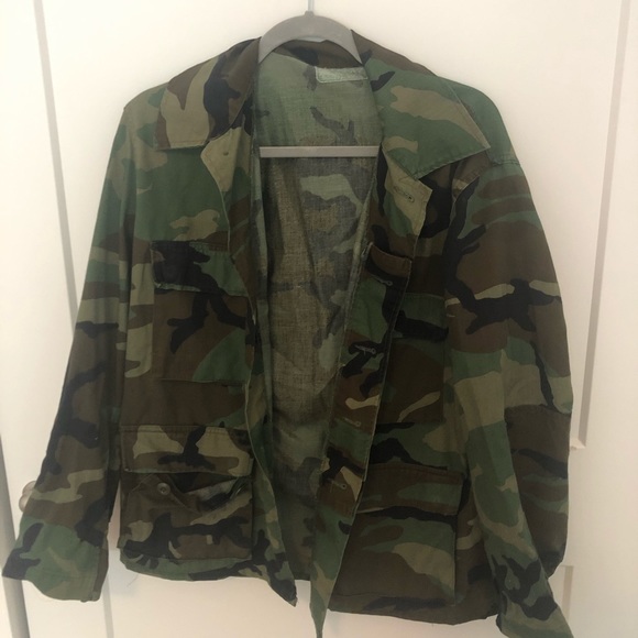 Tops | Vintage Oversized Camo Jacket | Poshmark
